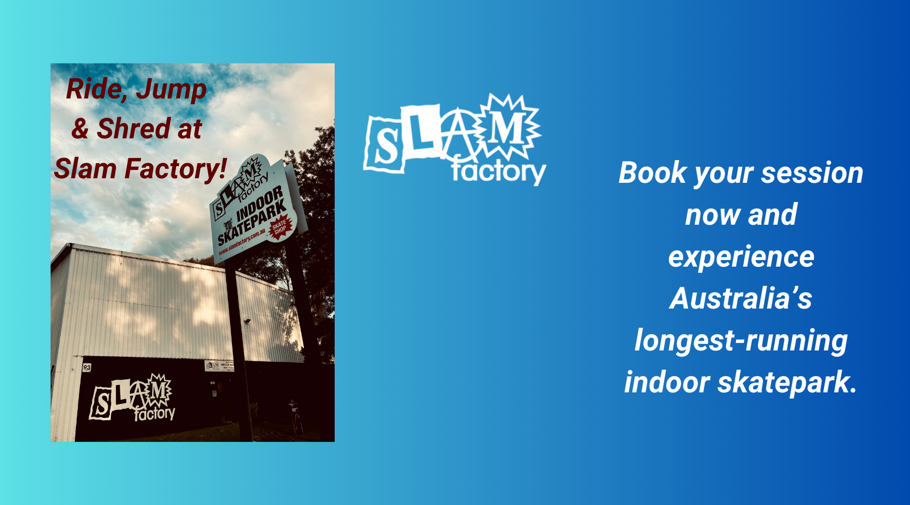 Slam Factory Indoor Skatepark & Shop | Scooter, Skateboard, BMX Roller